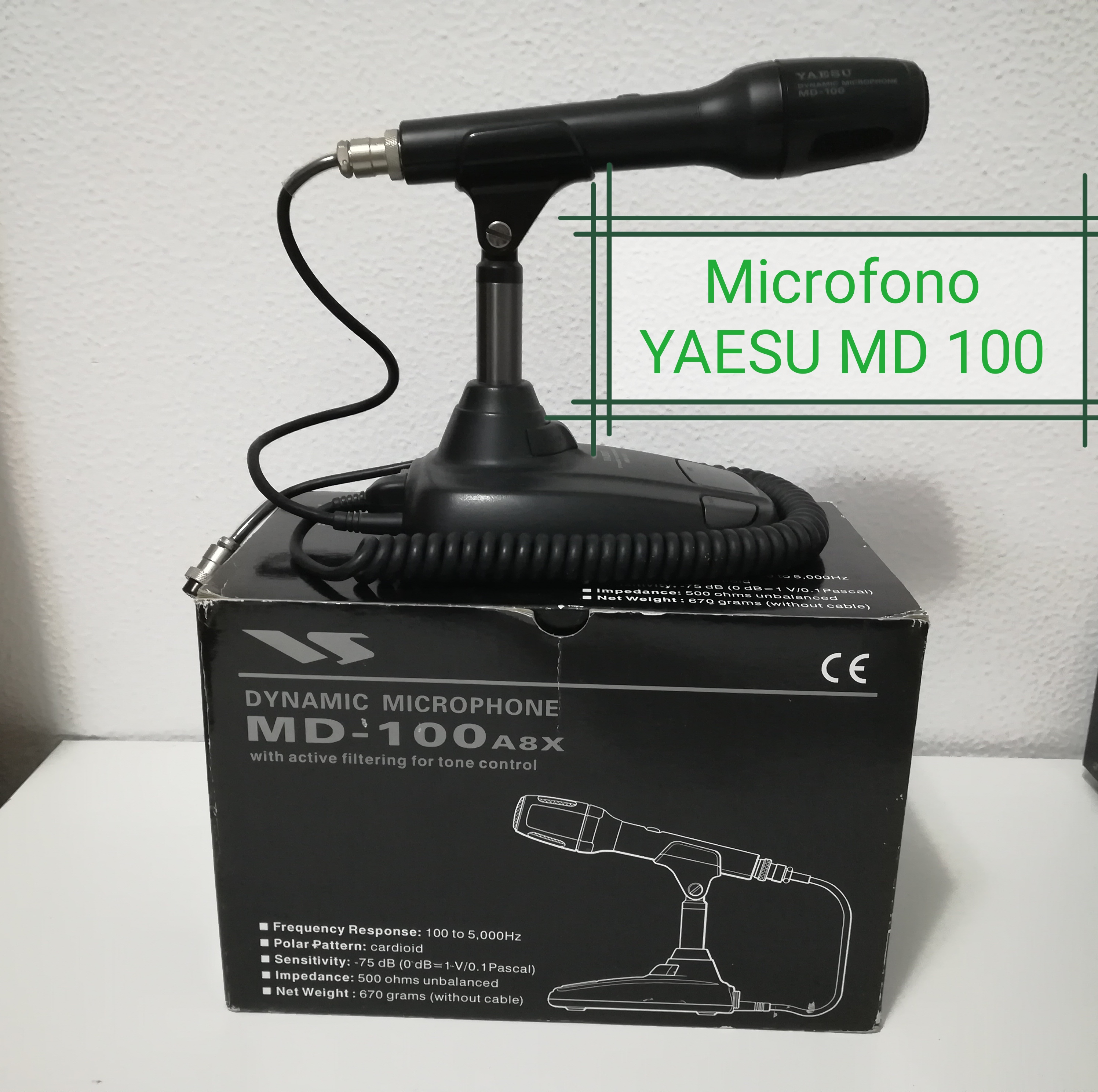 MICROFONO YAESU MOD. MD 100 A8X